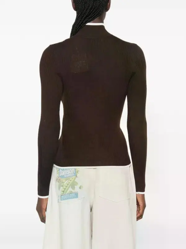 Sandro Ribbed-knit High-neck Sweater