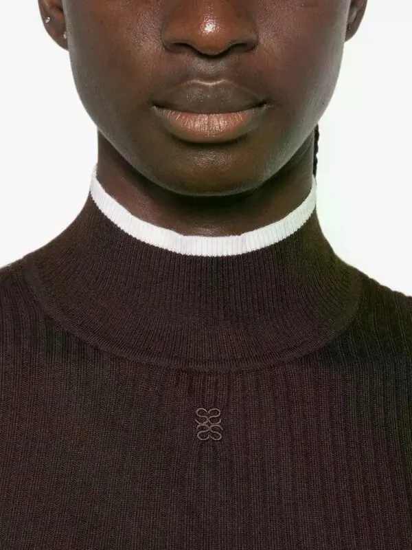 Sandro Ribbed-knit High-neck Sweater