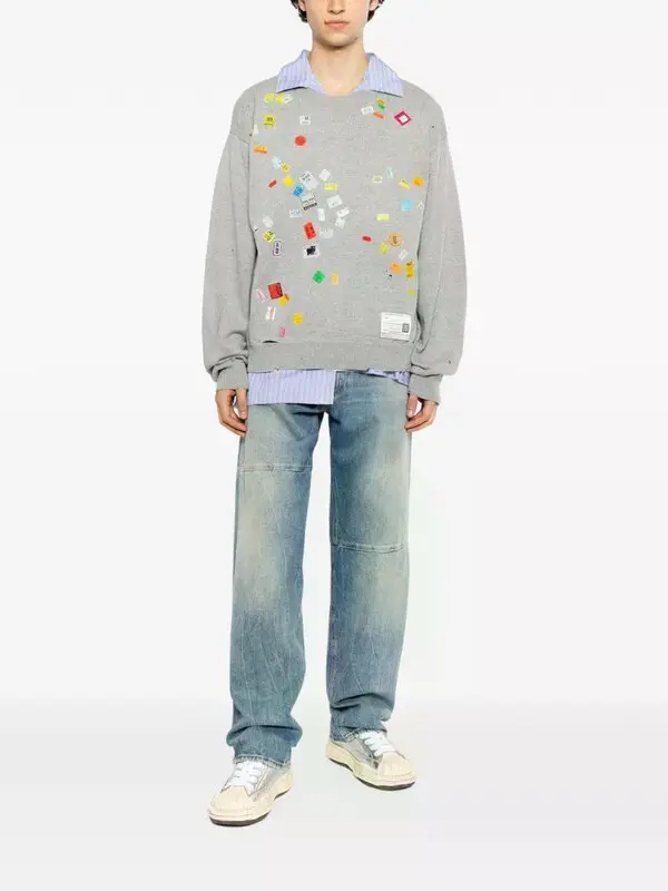 Mihara Yasuhiro Sticker-print Sweatshirt