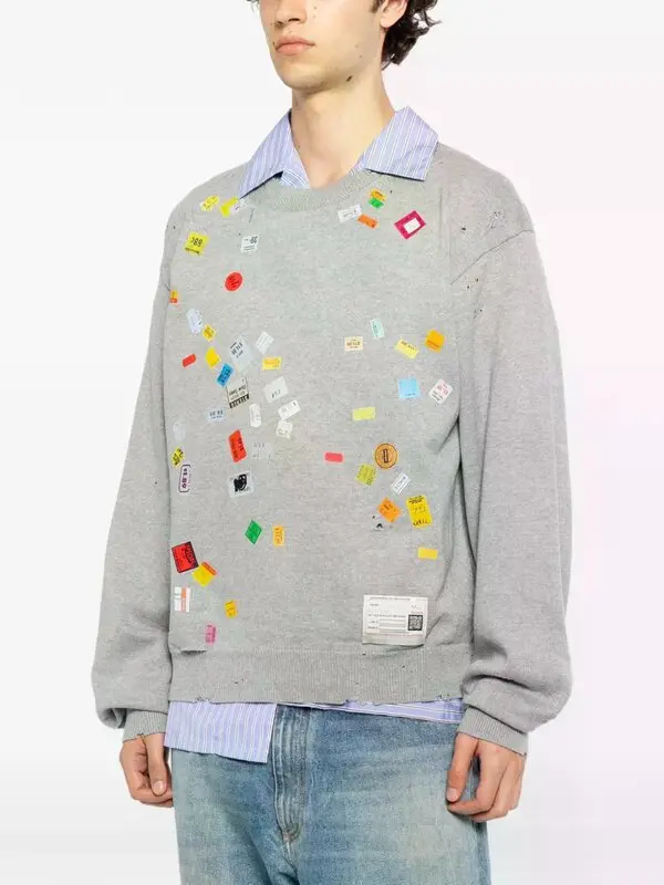 Mihara Yasuhiro Sticker-print Sweatshirt