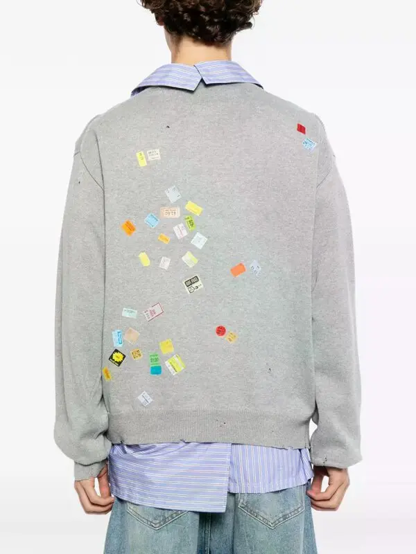 Mihara Yasuhiro Sticker-print Sweatshirt