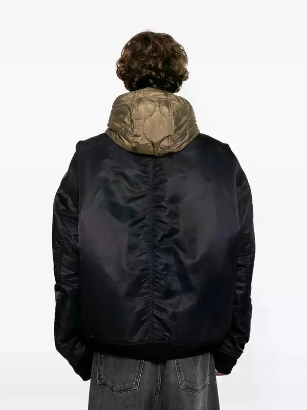 Mihara Yasuhiro Layered-hood Bomber Jacket