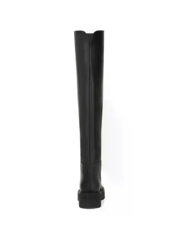 GIANVITO ROSSI Over The Knee Platform Leather Boots