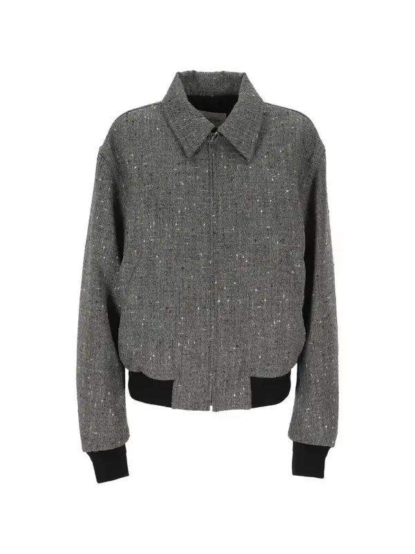 ARMARIUM Flecked Wool Bomber Jacket