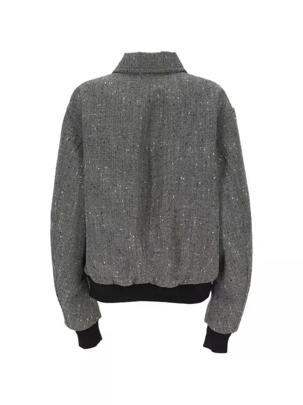 ARMARIUM Flecked Wool Bomber Jacket