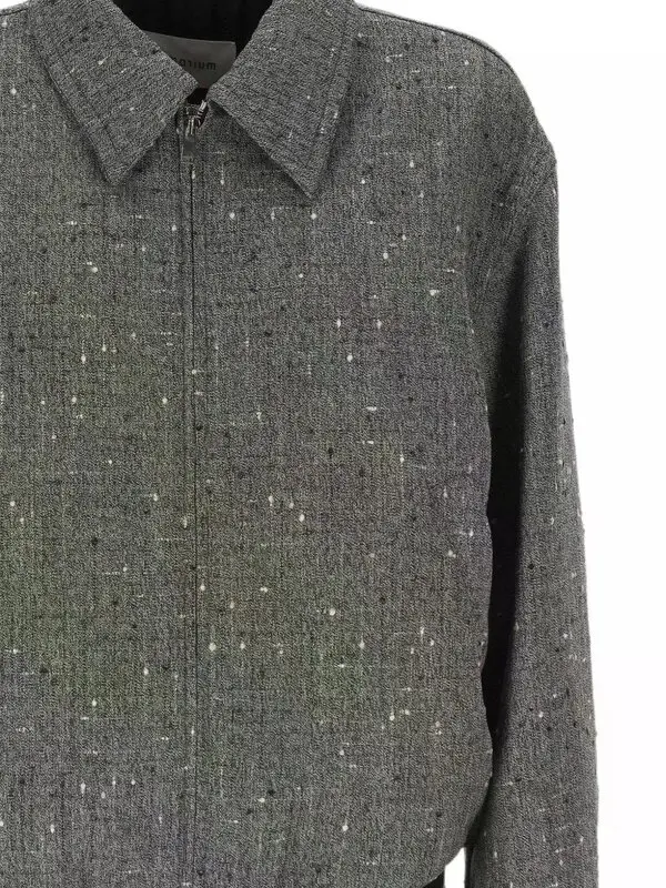 ARMARIUM Flecked Wool Bomber Jacket