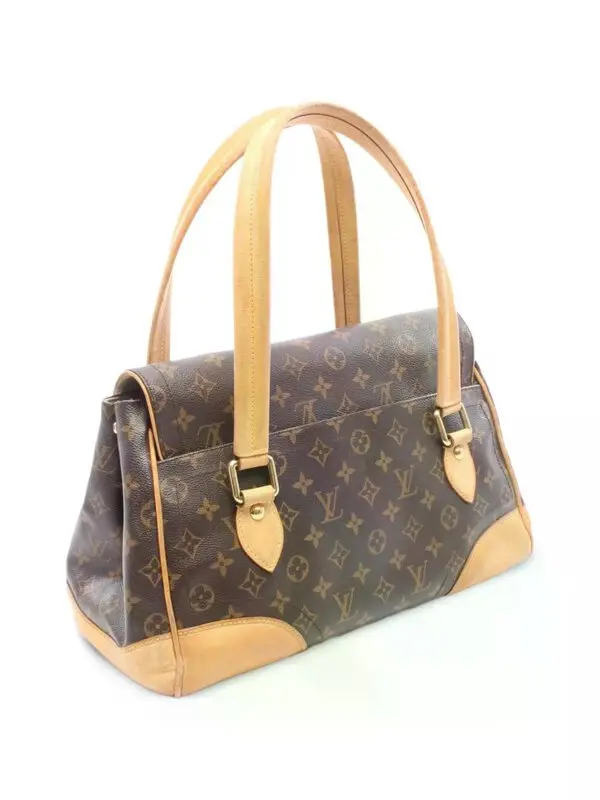 LOUIS VUITTON Monogram Canvas Beverly Tote Bag - Brown