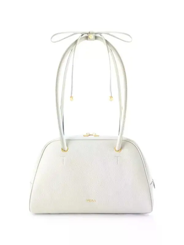 Furla Poppy Dome Medium Shoulder Bag - Grey