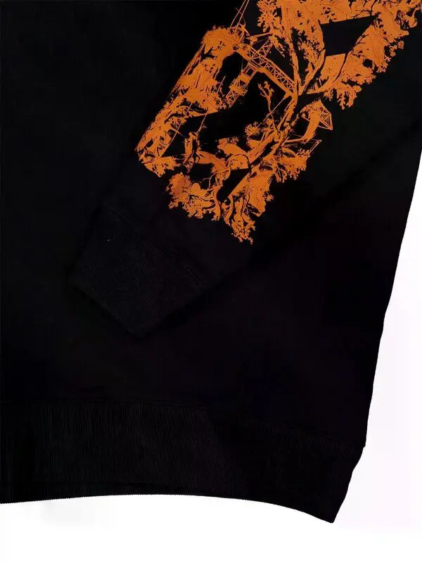 Off-White Logo-print Graphic-print Hoodie