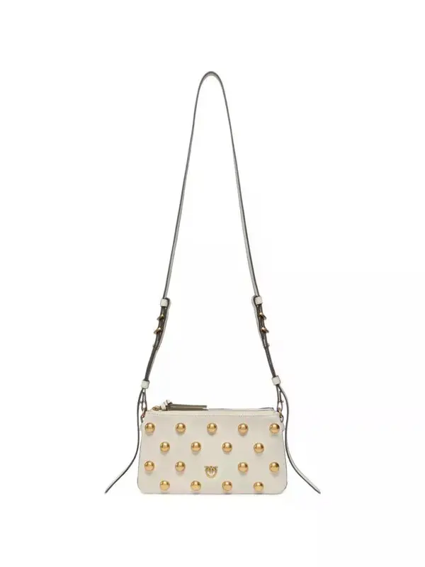Pinko Stud-embellished Leather Shoulder Bag