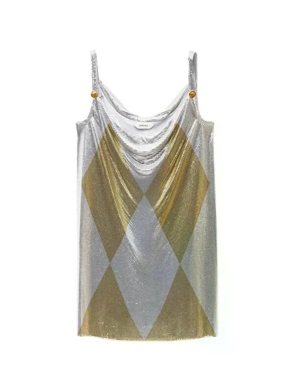 Versace Metal Mesh Mini Dress