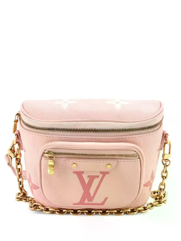 LOUIS VUITTON Monogram Empreinte Giant Mini Bum Bag - Pink