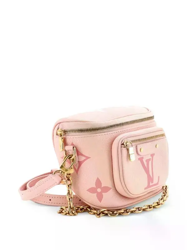 LOUIS VUITTON Monogram Empreinte Giant Mini Bum Bag - Pink