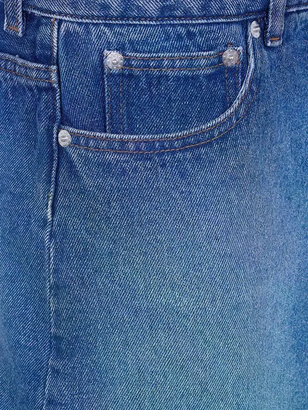A.p.c. High-waisted Five-pocket Mini Skirt