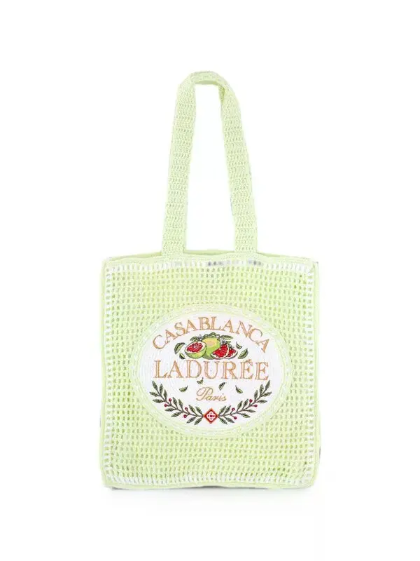 Casablanca X Ladurée Mint Crochet Bag - Green