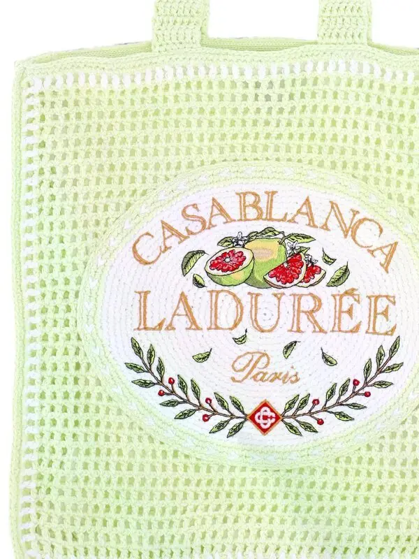 Casablanca X Ladurée Mint Crochet Bag