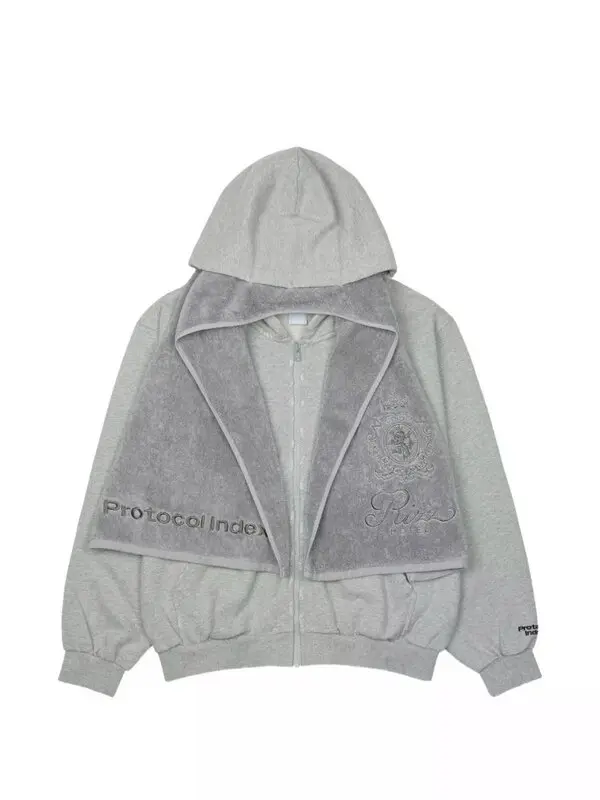 PROTOCOL INDEX Terry-towel Zip-up Hoodie