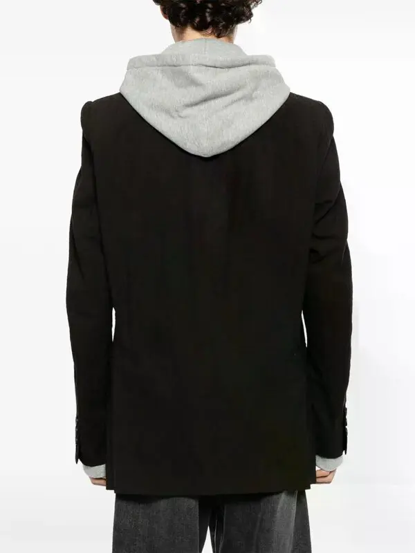 Mihara Yasuhiro Layered-panel Single-breasted Blazer