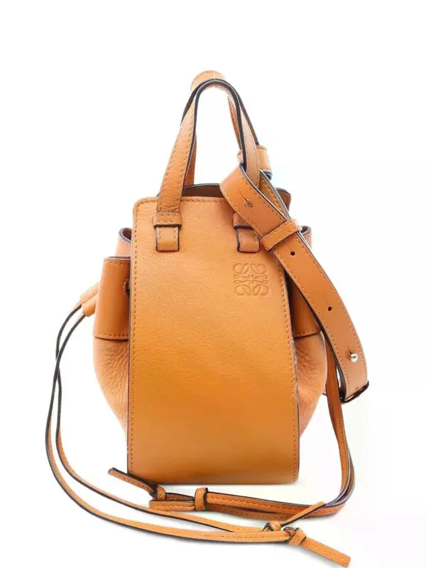 Loewe Mini Hammock Drawstring Bucket Bag - Brown