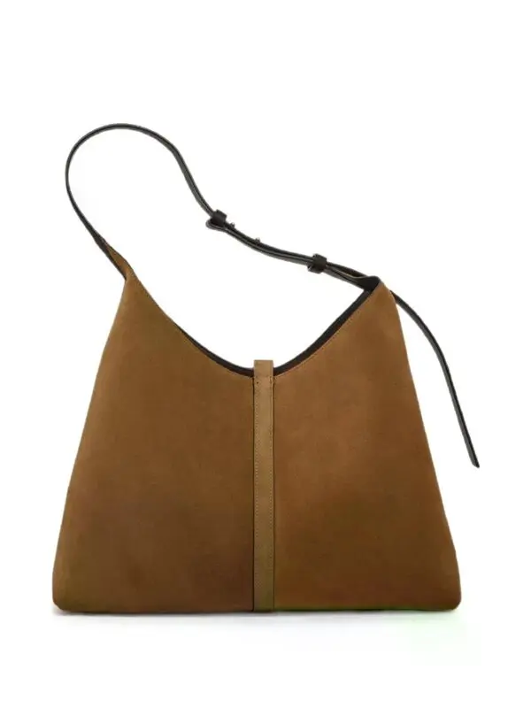 Strathberry Kite Bar-detail Suede Shoulder Bag
