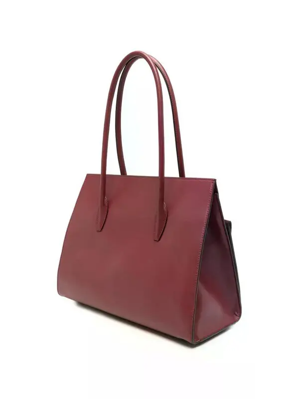 Furla Leather Tote Bag With Turn-lock And Buckle Detail