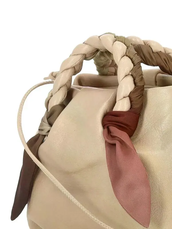 Hereu Small Bombon Braided-handle Drawstring Tote Bag
