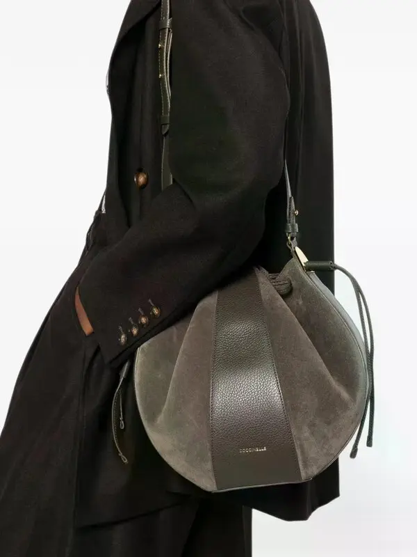 COCCINELLE Boom Panelled Suede Shoulder Bag