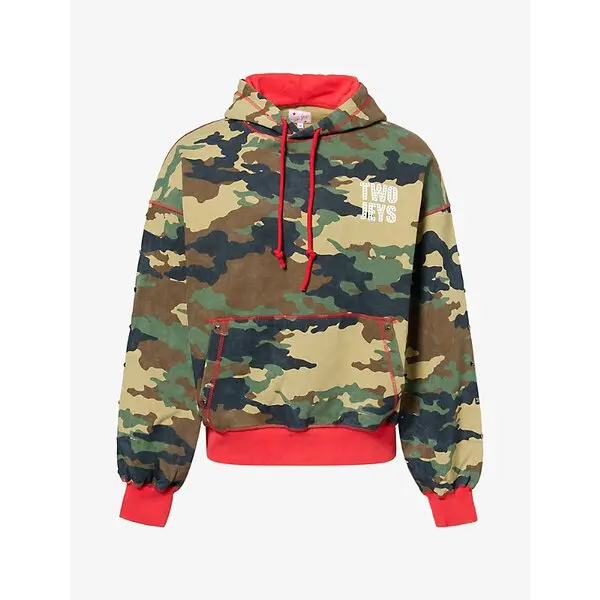 TWOJEYS Cross Graphic Cotton-jersey Hoody