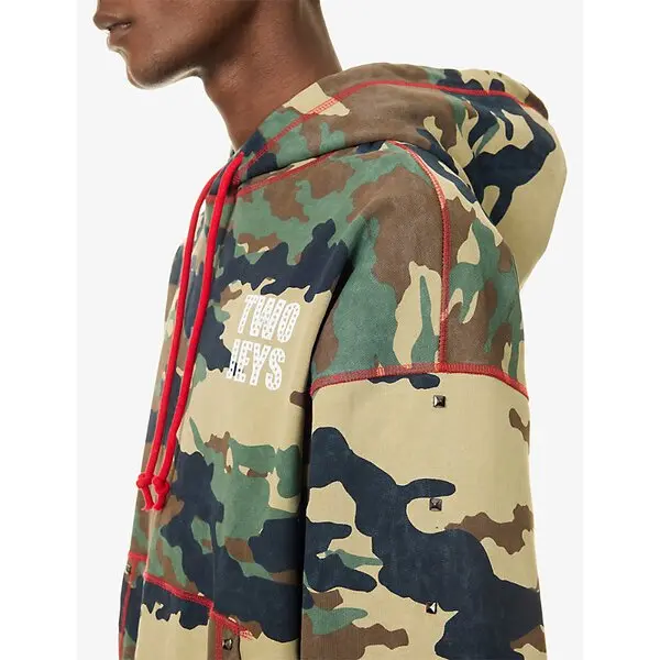 TWOJEYS Cross Graphic Cotton-jersey Hoody