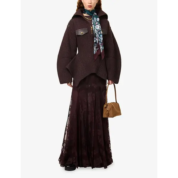 Zimmermann Valiant Sheer-panel Silk Maxi Skirt