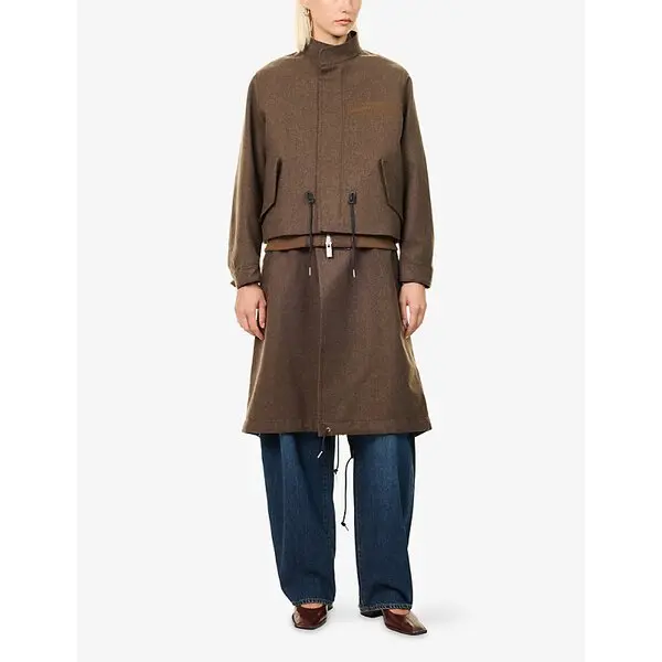Sacai Double-layered Wool Coat