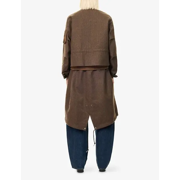 Sacai Double-layered Wool Coat