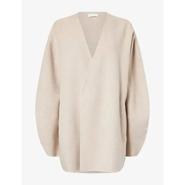 RUOHAN Cocoon Open-front Cashmere Jacket