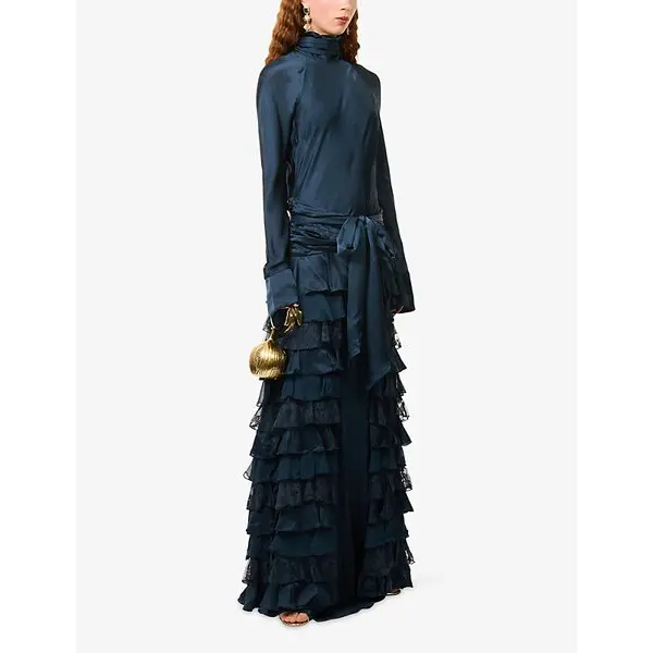 Zimmermann Valiant Ruffle Silk Maxi Dress