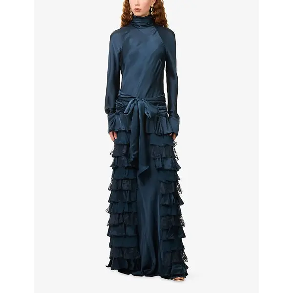 Zimmermann Valiant Ruffle Silk Maxi Dress
