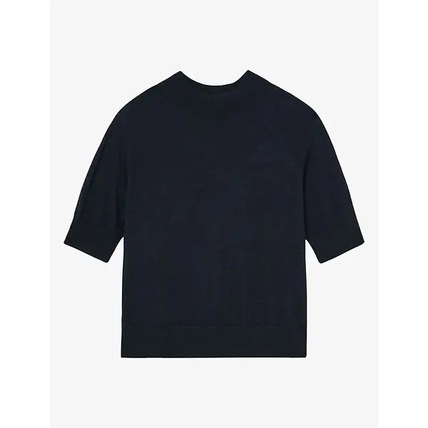 REISS Funnel-neck Wool Jumper