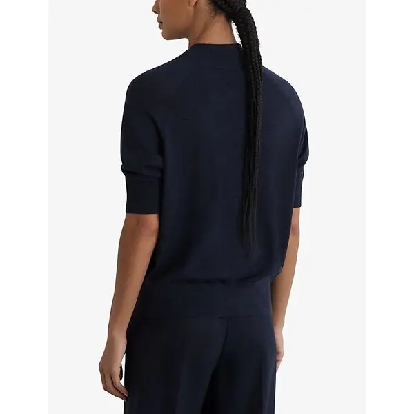 REISS Funnel-neck Wool Jumper