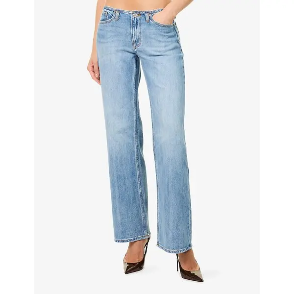 Good American Ghost Waist Low-rise Denim Jeans