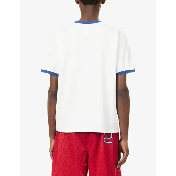 TWOJEYS Single Star Two-tone Graphic Cotton-jersey T-shirt