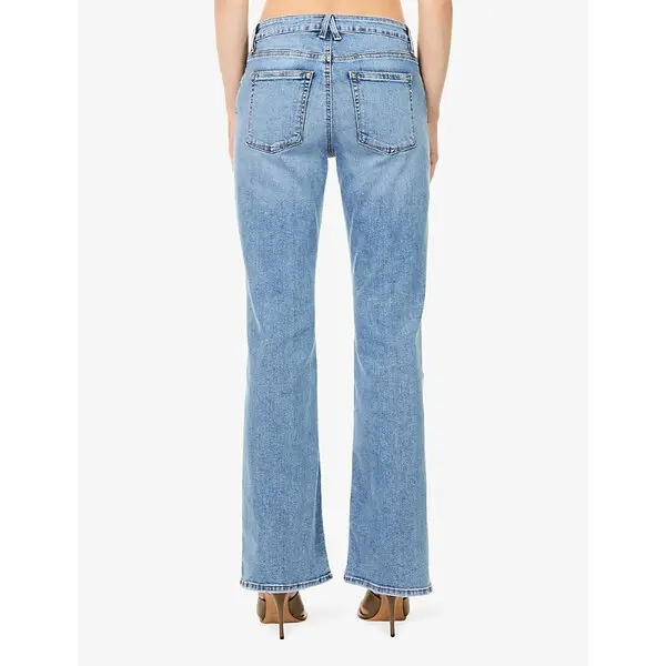 Good American Low-rise Bootcut Denim Jeans