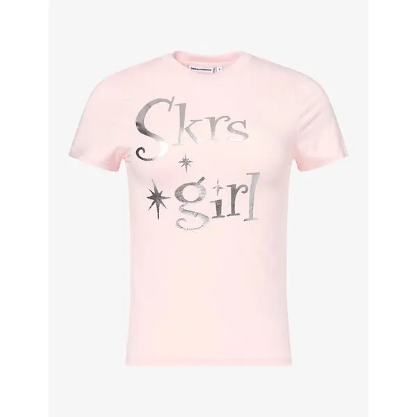 SISTERS & SEEKERS Slogan Stretch-jersey T-shirt