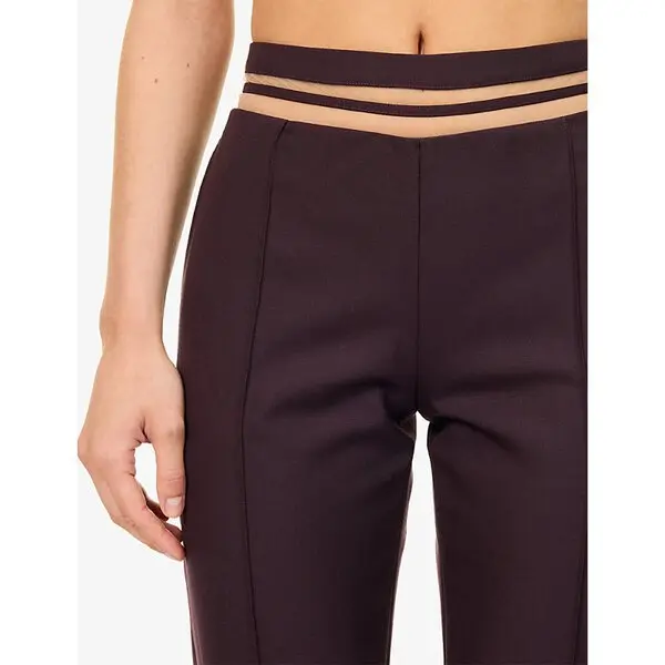 NENSI DOJAKA Straight-leg Crepe Trousers