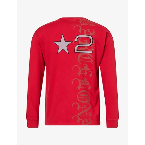 TWOJEYS La-bcn Long-sleeve Graphic Cotton-jersey T-shirt