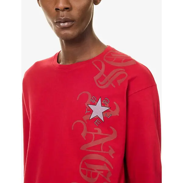 TWOJEYS La-bcn Long-sleeve Graphic Cotton-jersey T-shirt