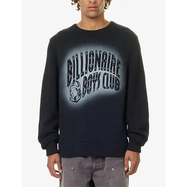 BILLIONAIRE BOYS CLUB Stencil Logo Cotton-knit Jumper