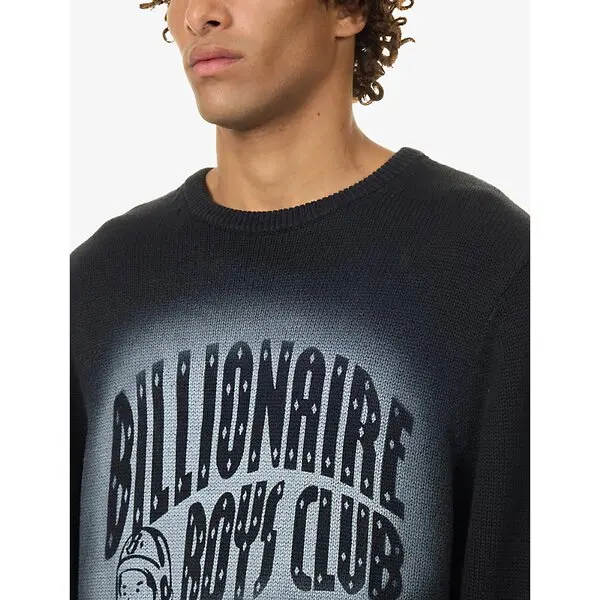 BILLIONAIRE BOYS CLUB Stencil Logo Cotton-knit Jumper
