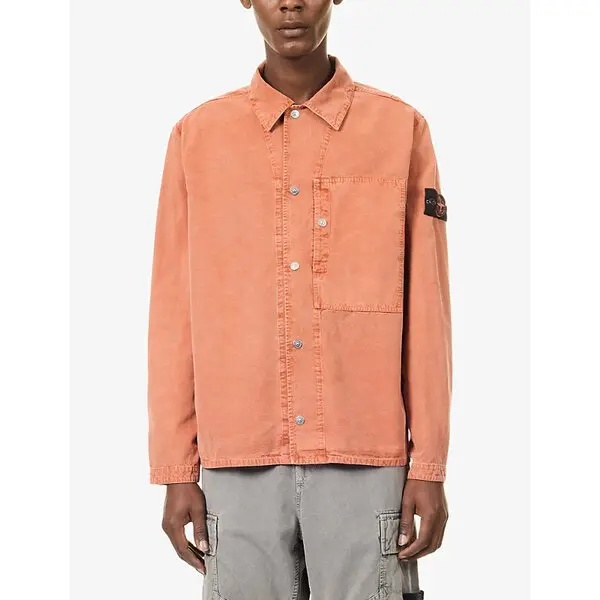 Stone Island Mineral Dyed Cotton-blend Overshirt