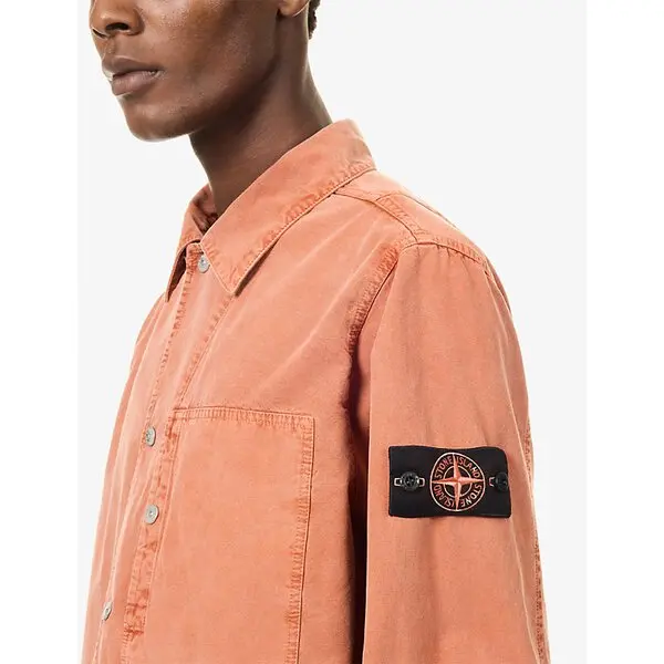 Stone Island Mineral Dyed Cotton-blend Overshirt