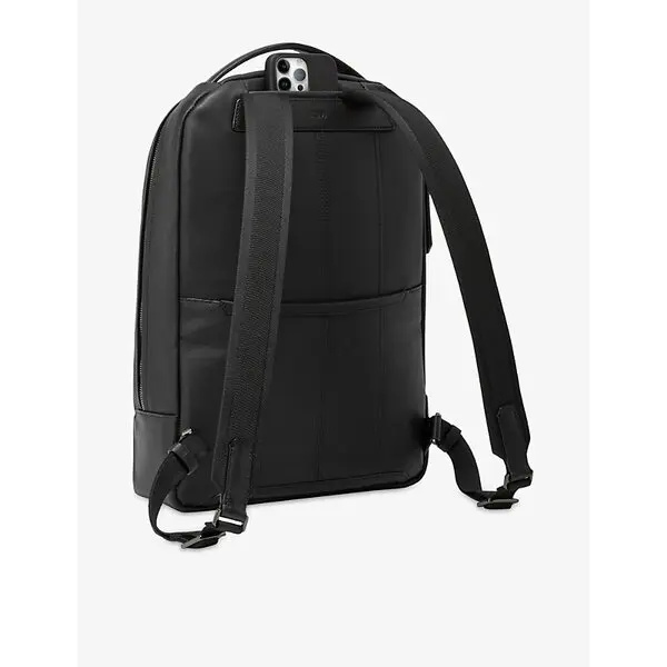 Tumi Harrison Bradner Leather Backpack - Black Bombe