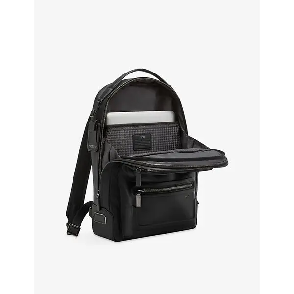 Tumi Harrison Bradner Leather Backpack - Black Bombe